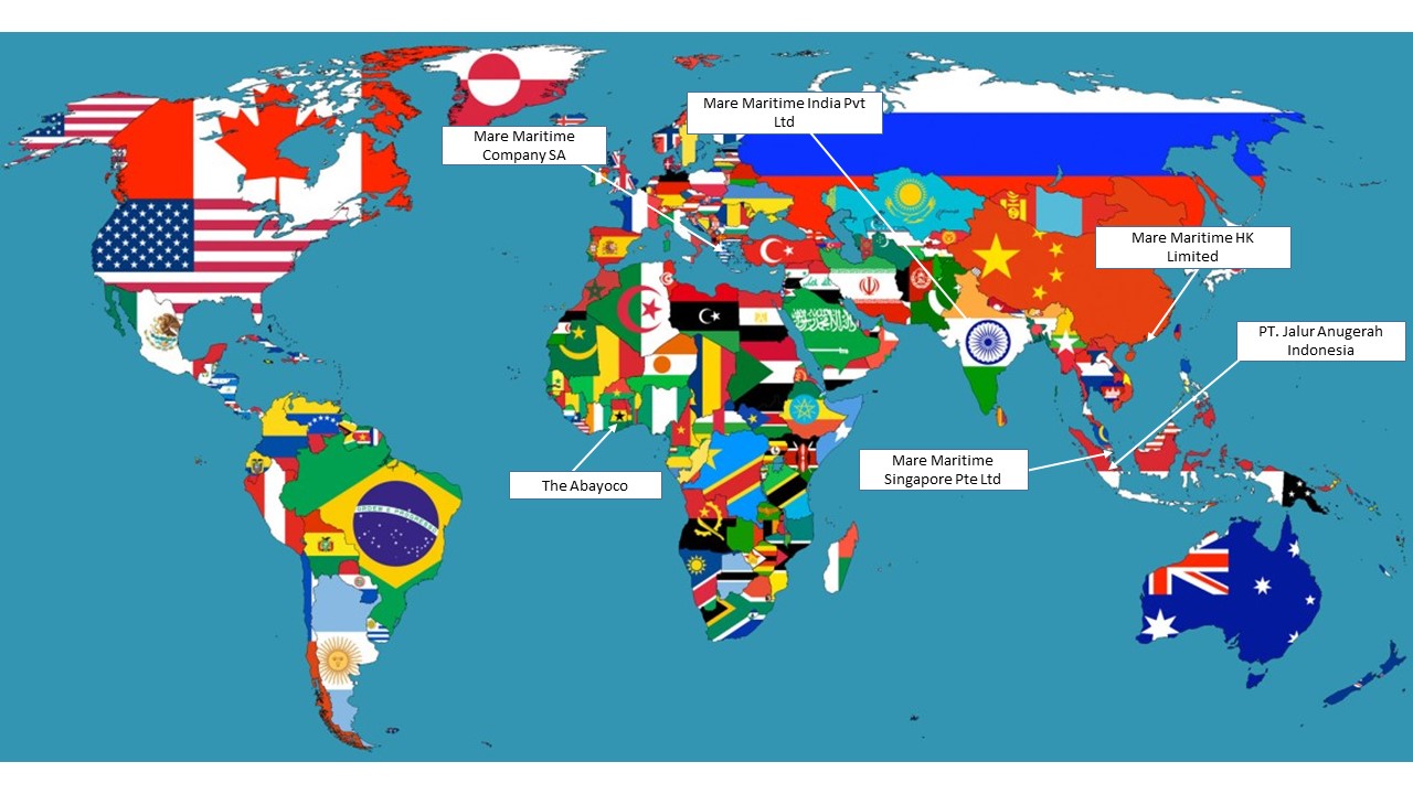 world map 2 | Mare Maritime Singapore Pte Ltd